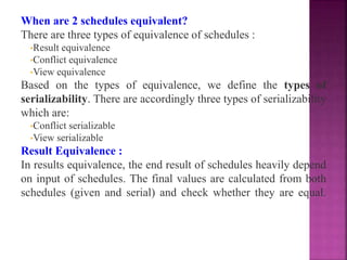 serializability in dbms | PPTX
