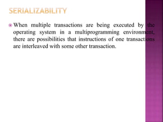 serializability in dbms | PPTX
