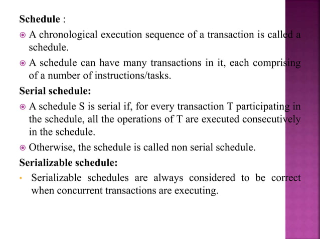 Serializability In Dbms