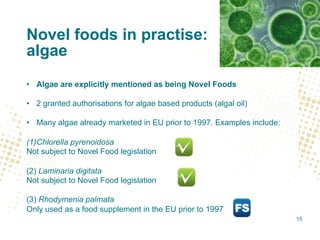 Novel foods for Vitafoods | PDF