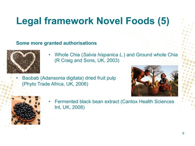 Novel foods for Vitafoods | PPT