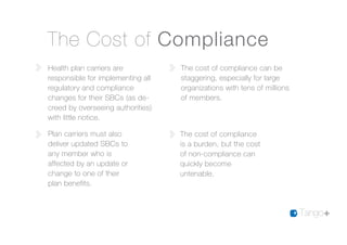 Creating the SBC document for healthcare plan payers | PDF