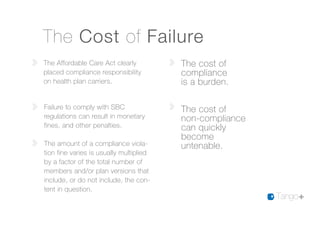 Creating the SBC document for healthcare plan payers | PDF