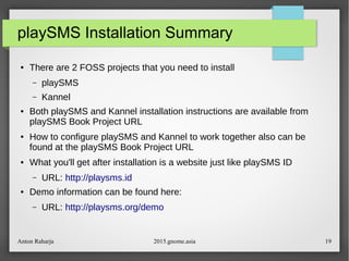 DIY Telephony and Messaging Services with FOSS | PPT