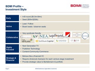 BDMI Presentation for NewCo New York | PPT