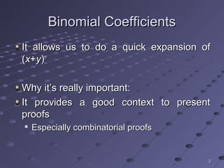 1506 binomial-coefficients | PPT