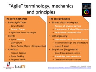 How "Agile" helps Localization with an old Dilema | PPT