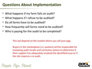 Sherrie Webb - Swine Common Industry Audit | PPT