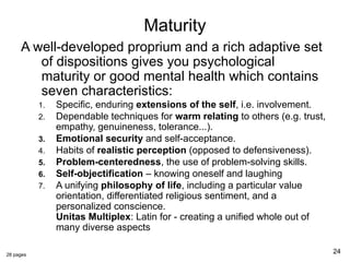 Gordon Allport Personality Theory Gordon Allport Personality Theory.ppt