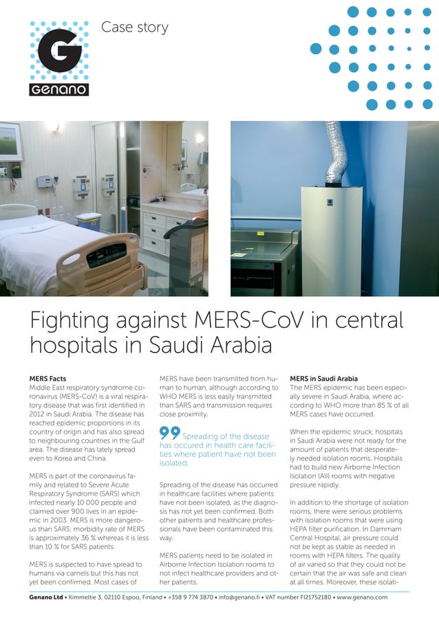 Genano MERS CoV case story | PDF