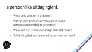 Workshop persoonlijk leiderschap: zelfkennis is kracht | PPT