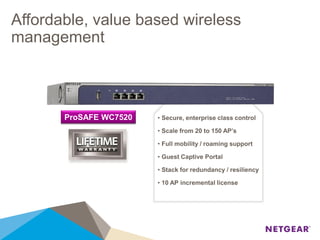 Webinar NETGEAR - ProSafe Wireless Controller WC7600 , funzionalità e ...