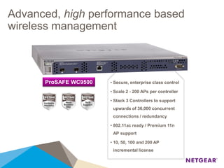 Webinar NETGEAR - ProSafe Wireless Controller WC7600 , funzionalità e ...