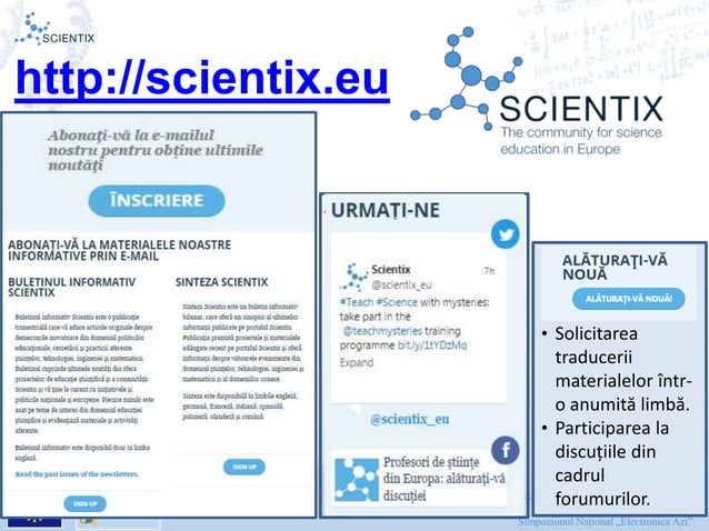 Cursuri STEM pe platforma Moodle a portalului Scientix | PPSX