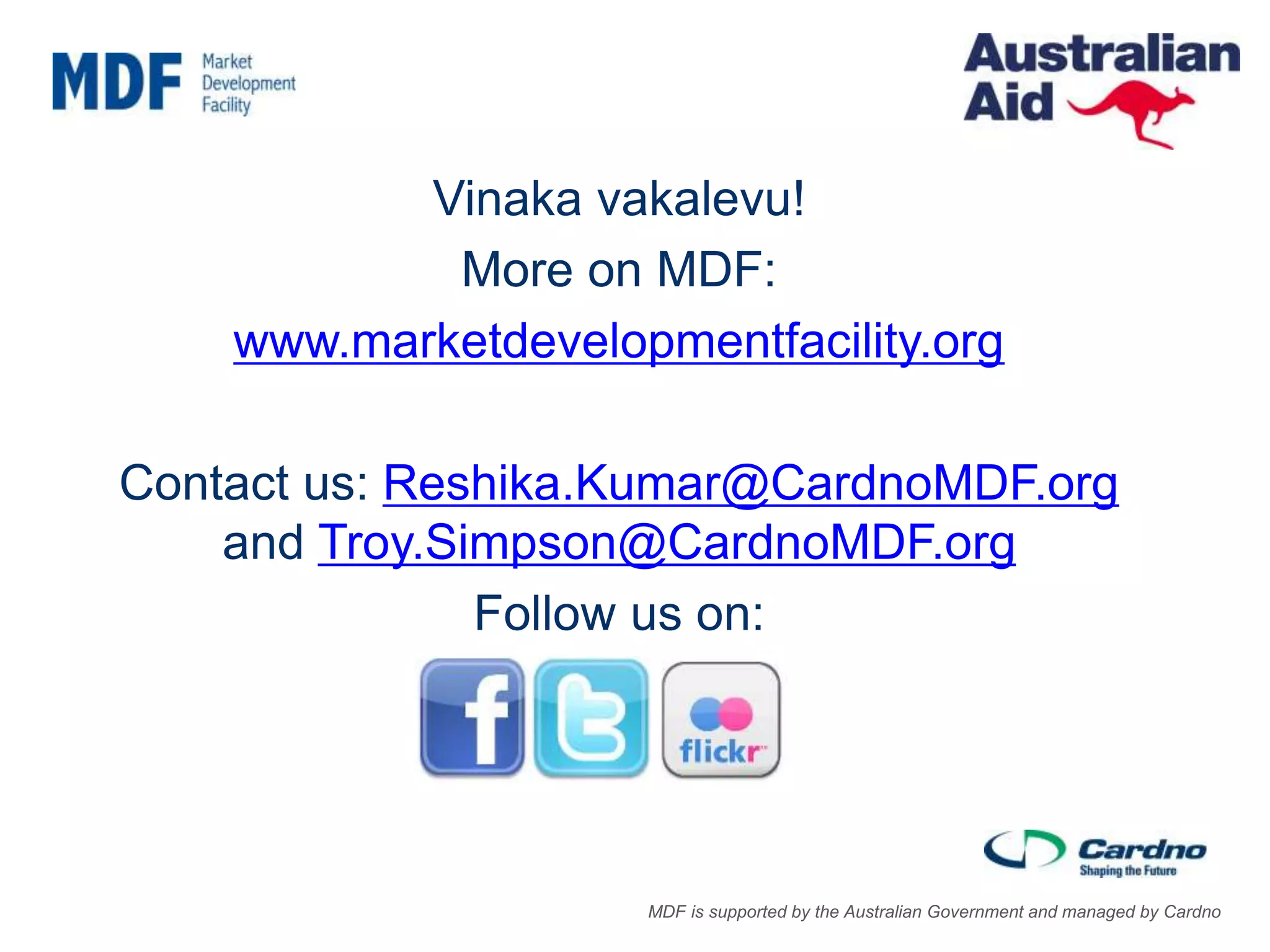 Market Development Facility | PPT