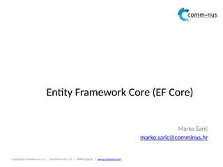 Entity Framework Core (EF Core) Power Point Slide Show | PPT