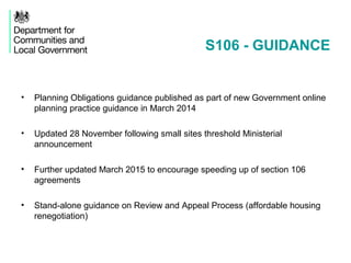 150713 pas section 106 dclg | PPT