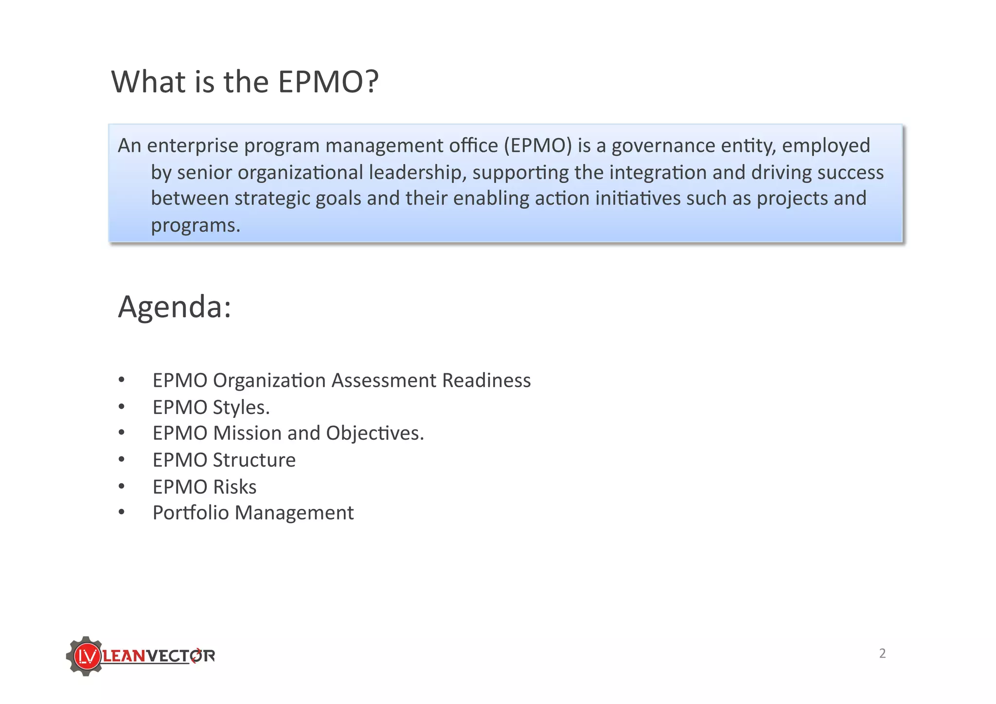 Enterprise Project Office | PDF