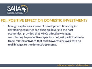 Introduction of FDI and DOmestic Investment | PPT | Free Download