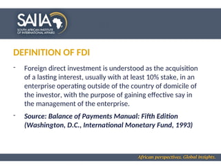 Introduction of FDI and DOmestic Investment | PPT | Free Download