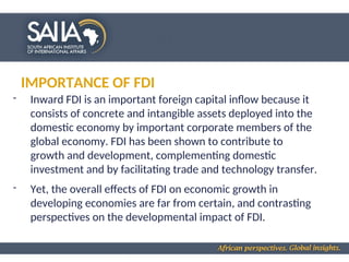 Introduction of FDI and DOmestic Investment | PPT