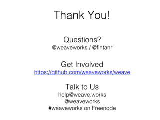 A 5 Minute Intro To Weave - Software Circus July 2015 | PPT