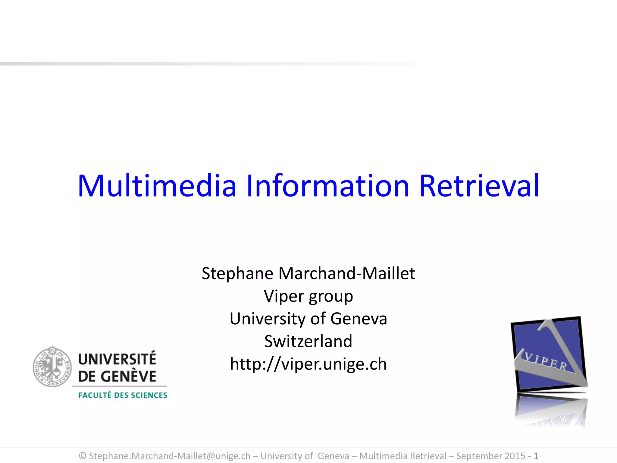 Multimedia Information Retrieval | PDF