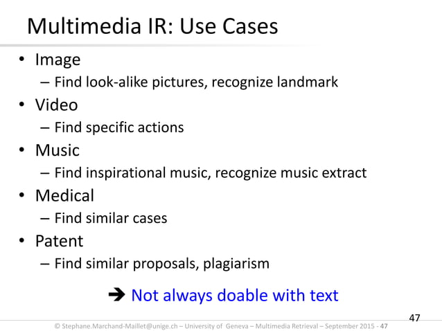 Multimedia Information Retrieval | PDF