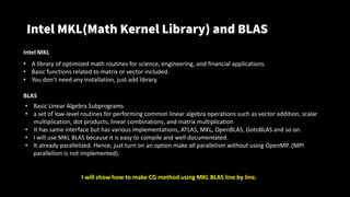 Fortran & Link with Library & Brief Explanation of MKL BLAS | PPT