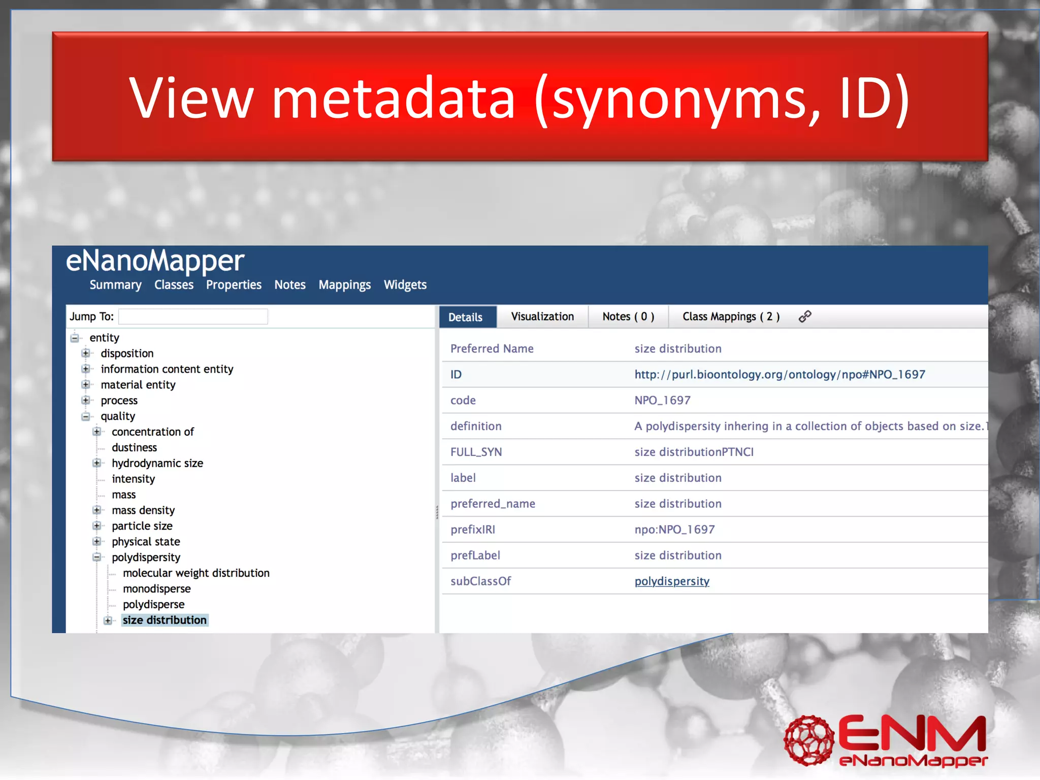 eNanoMapper - A Database and Ontology Framework for Nanomaterials ...