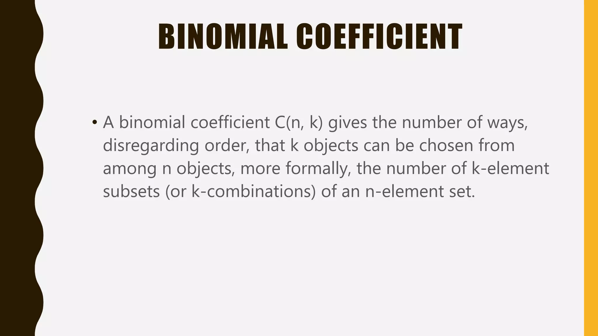Binomial Coefficient | PPTX