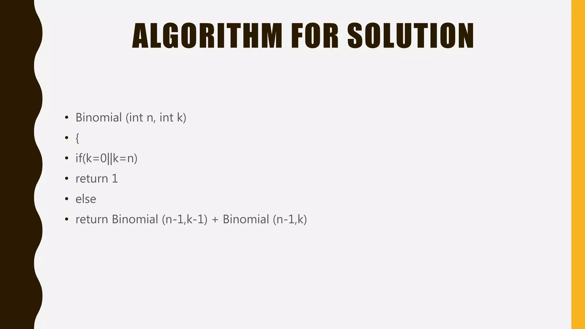 Binomial Coefficient | PPTX