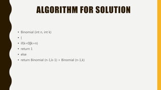Binomial Coefficient | PPTX