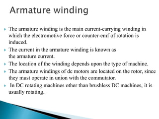 Design of armature for dc motor | PPTX