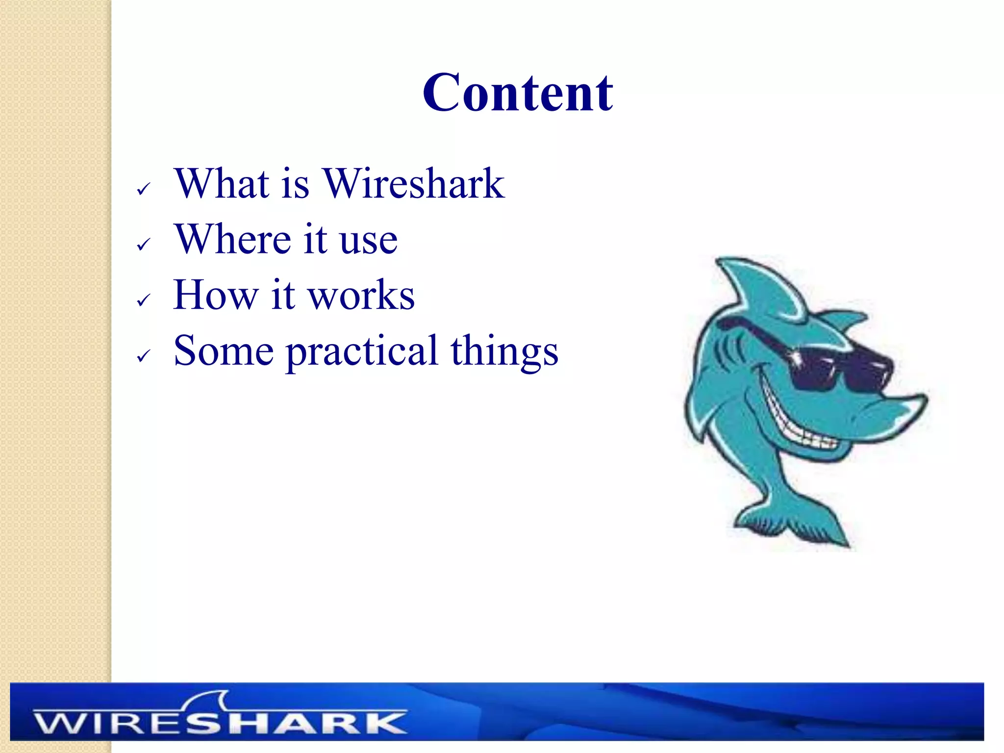 Wireshark network analysing software | PPTX | Computer Networking | Computing