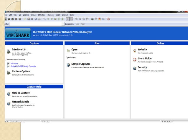 Wireshark network analysing software | PPTX | Computer Networking | Computing
