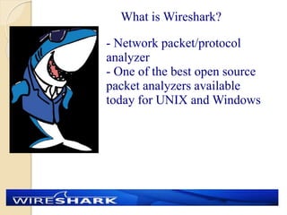 Wireshark network analysing software | PPTX | Computer Networking | Computing