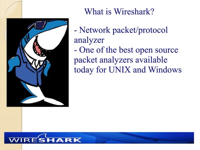 Wireshark network analysing software | PPTX | Computer Networking | Computing