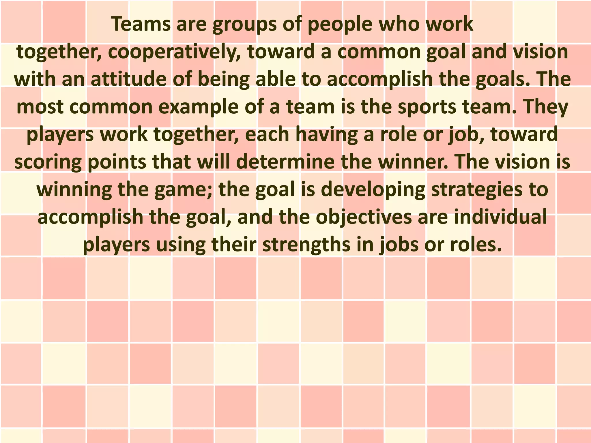 Team Building - Suggestions for Teens | PPTX