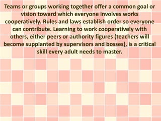 Team Building - Suggestions for Teens | PPTX