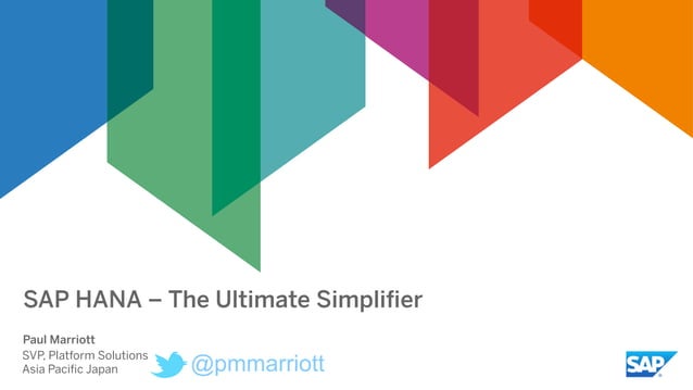 SAP Korea Forum - SAP The Ultimate Simplifier | PPT