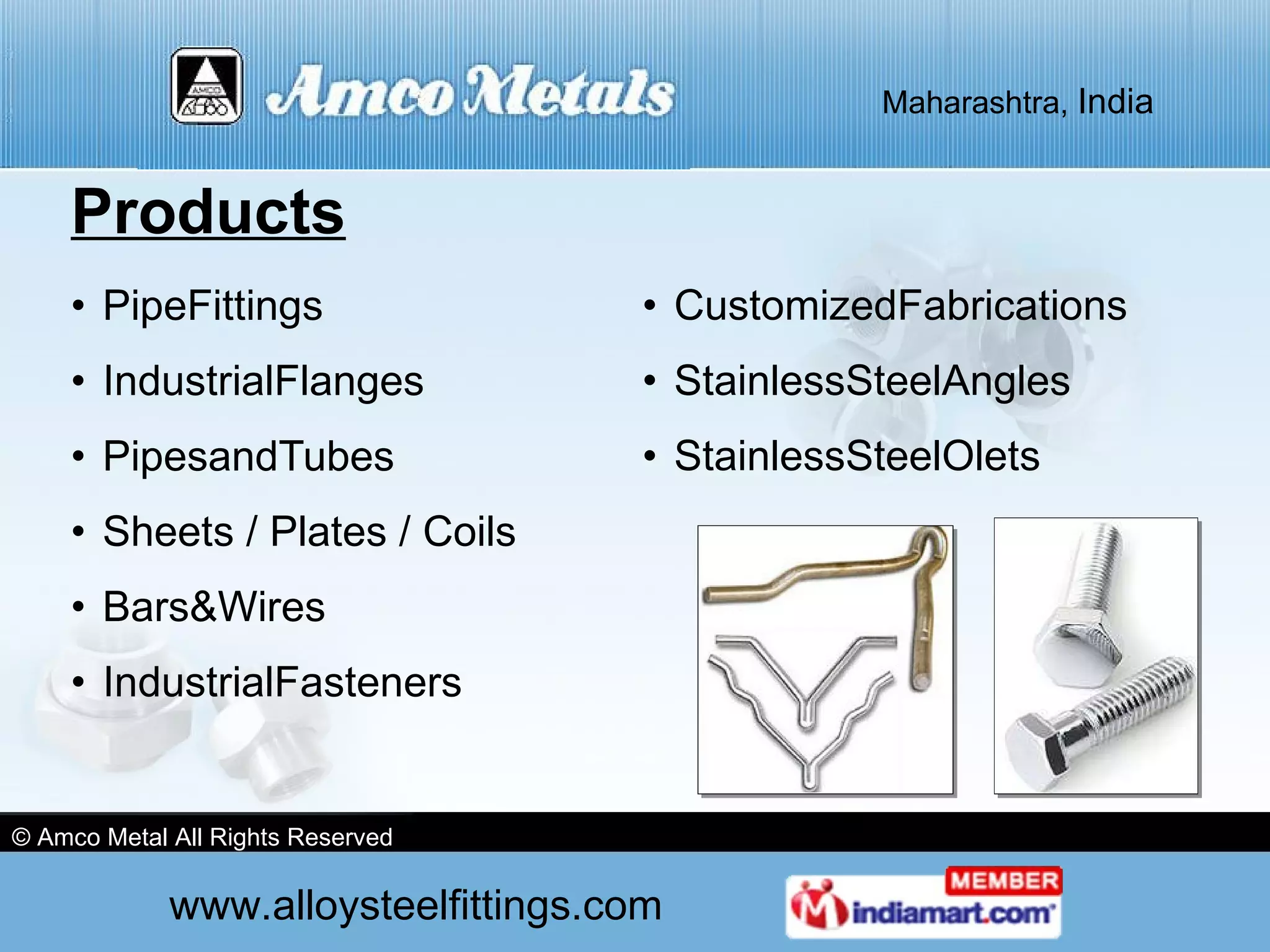 Amco Metal Maharashtra India | PPT
