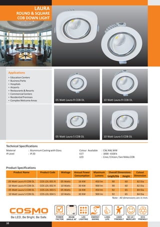 Cosmo Led Product Profile. | PDF | Physics | Science