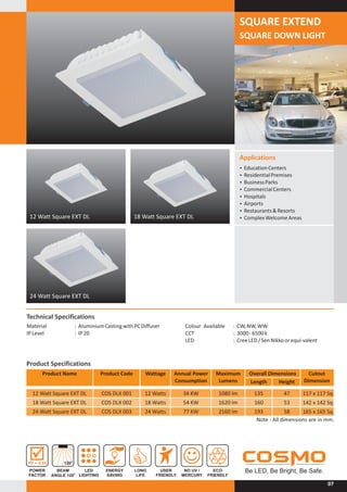 Cosmo Led Product Profile. | PDF | Physics | Science