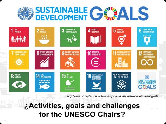 The Sustainable Development Goals: Activities, goals and challenges for ...