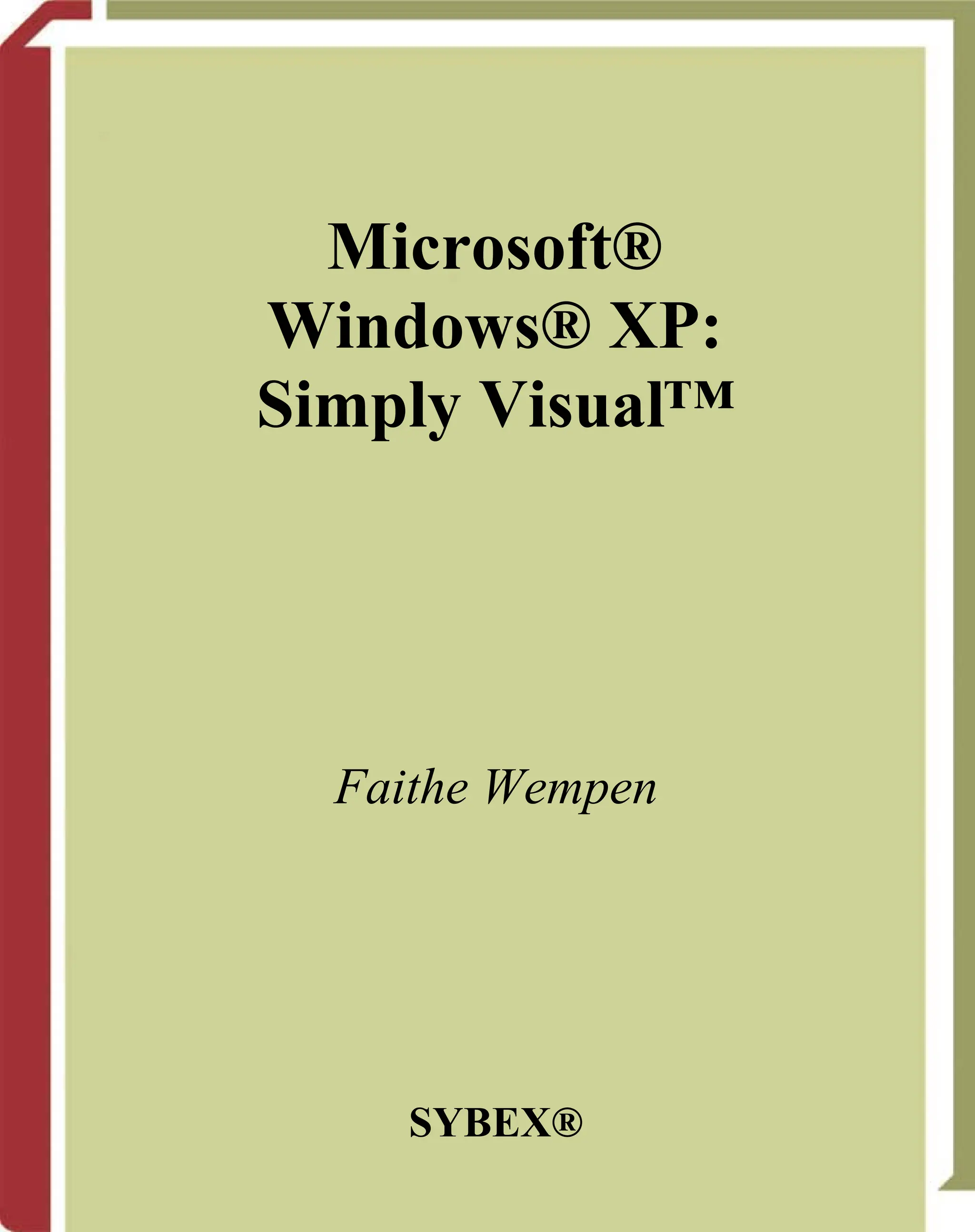 Microsoft Windows XP Simply Visual 2nd Edition Simply Visual Faithe ...