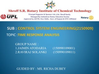 time response analysis | PPTX