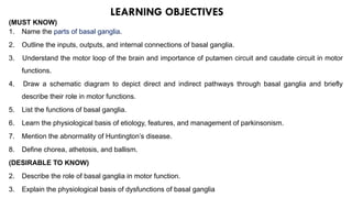 Basal Ganglia- Organization, Putamen Circuit, Caudate Circuit ...
