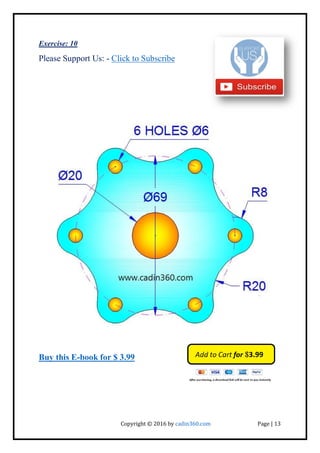 150 cad exercises & practice drawing | PDF
