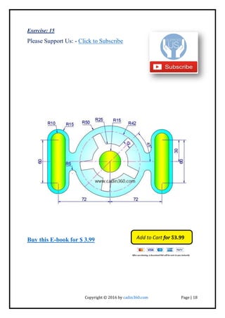 150 cad exercises & practice drawing | PDF